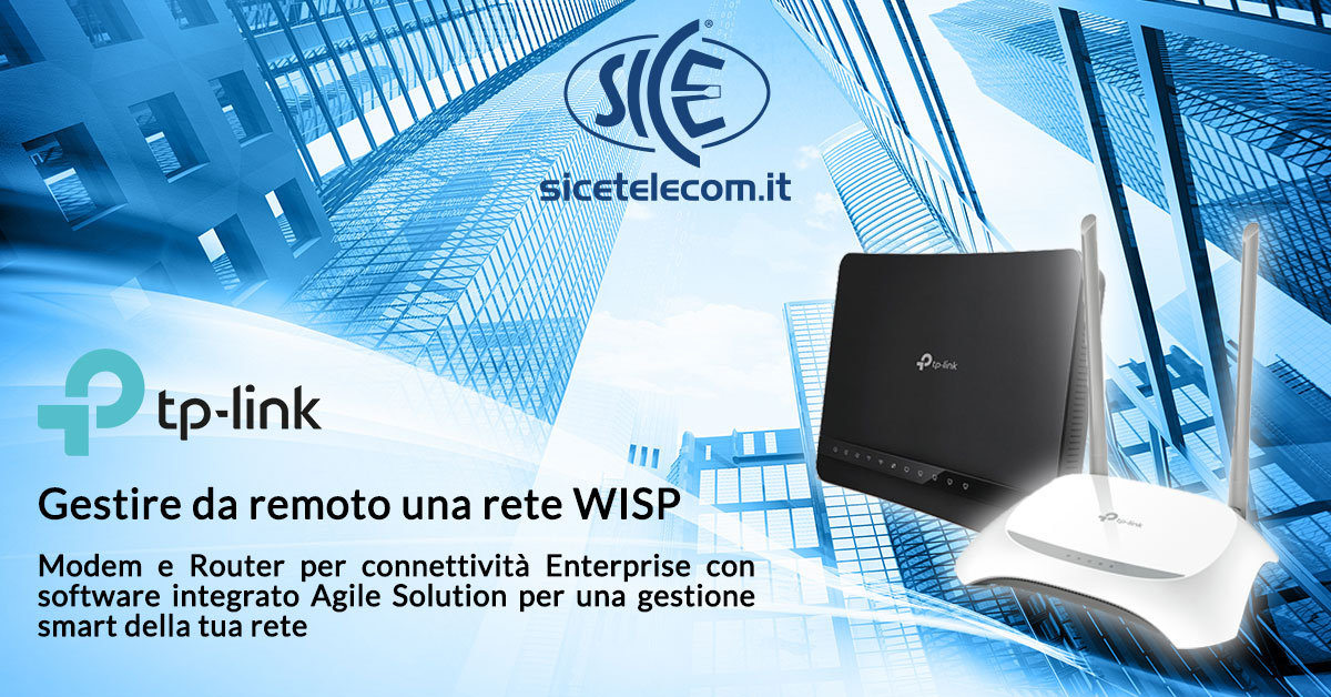 Modem router TP-Link, soluzioni professionali per WISP - SICE