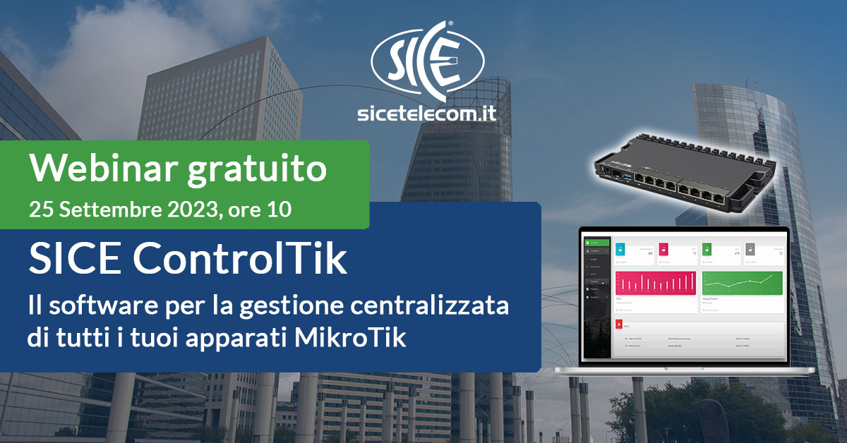 25 settembre: Webinar SICE ControlTik, SDWAN e Autoprovisioning per ...