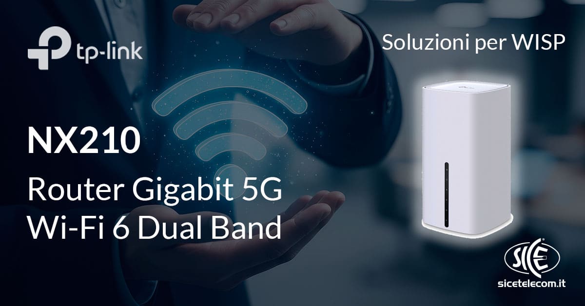 TP-Link NX210: il router Wi-Fi 6 per WISP con velocità 5G - SICE ...